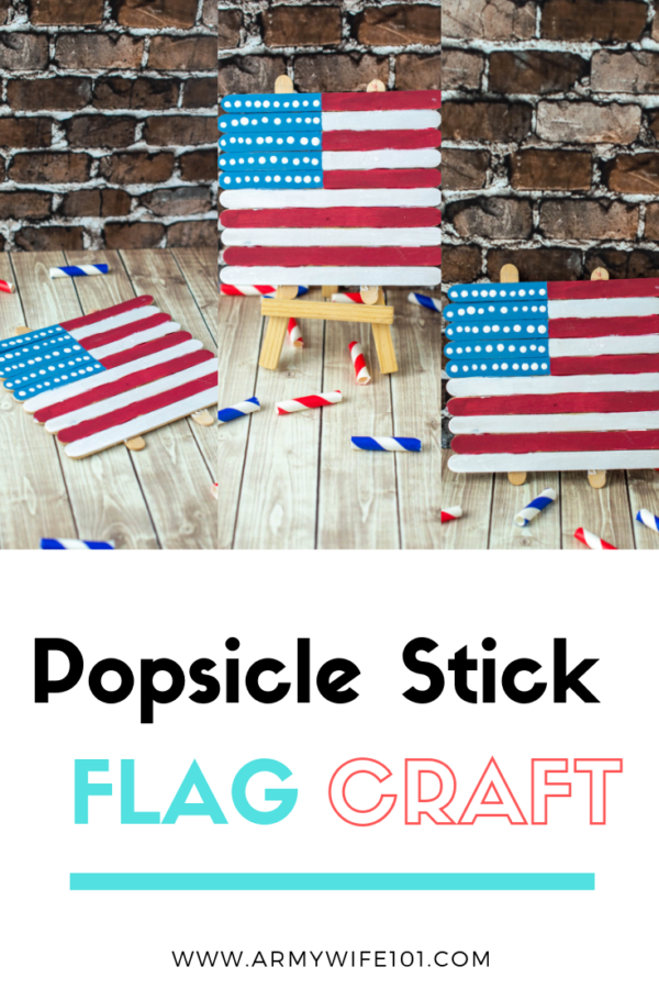 July 4th Popsicle Stick American Flag Craft